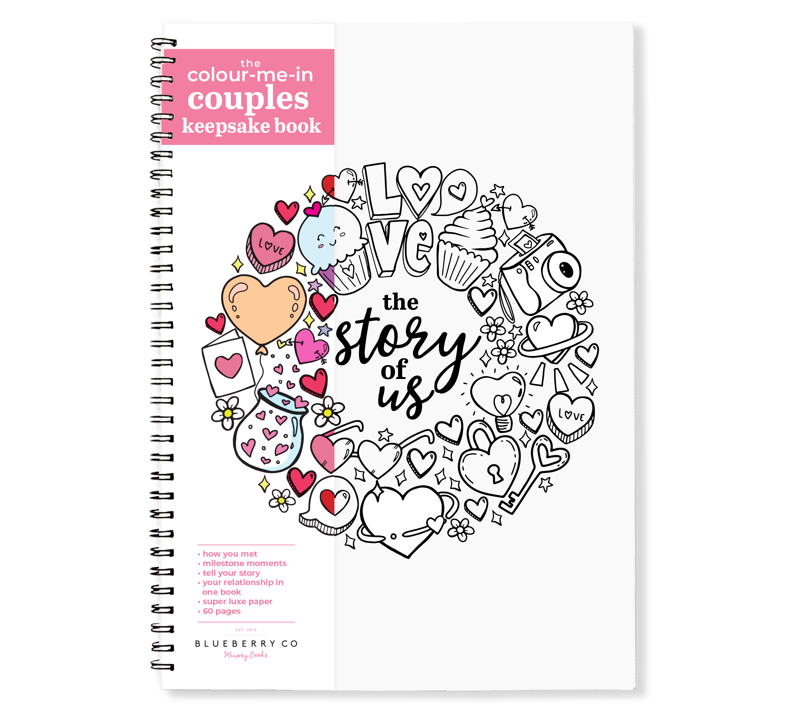 Story of Us - A Couples Keepsake Book | Blueberry Co – Blueberry Co